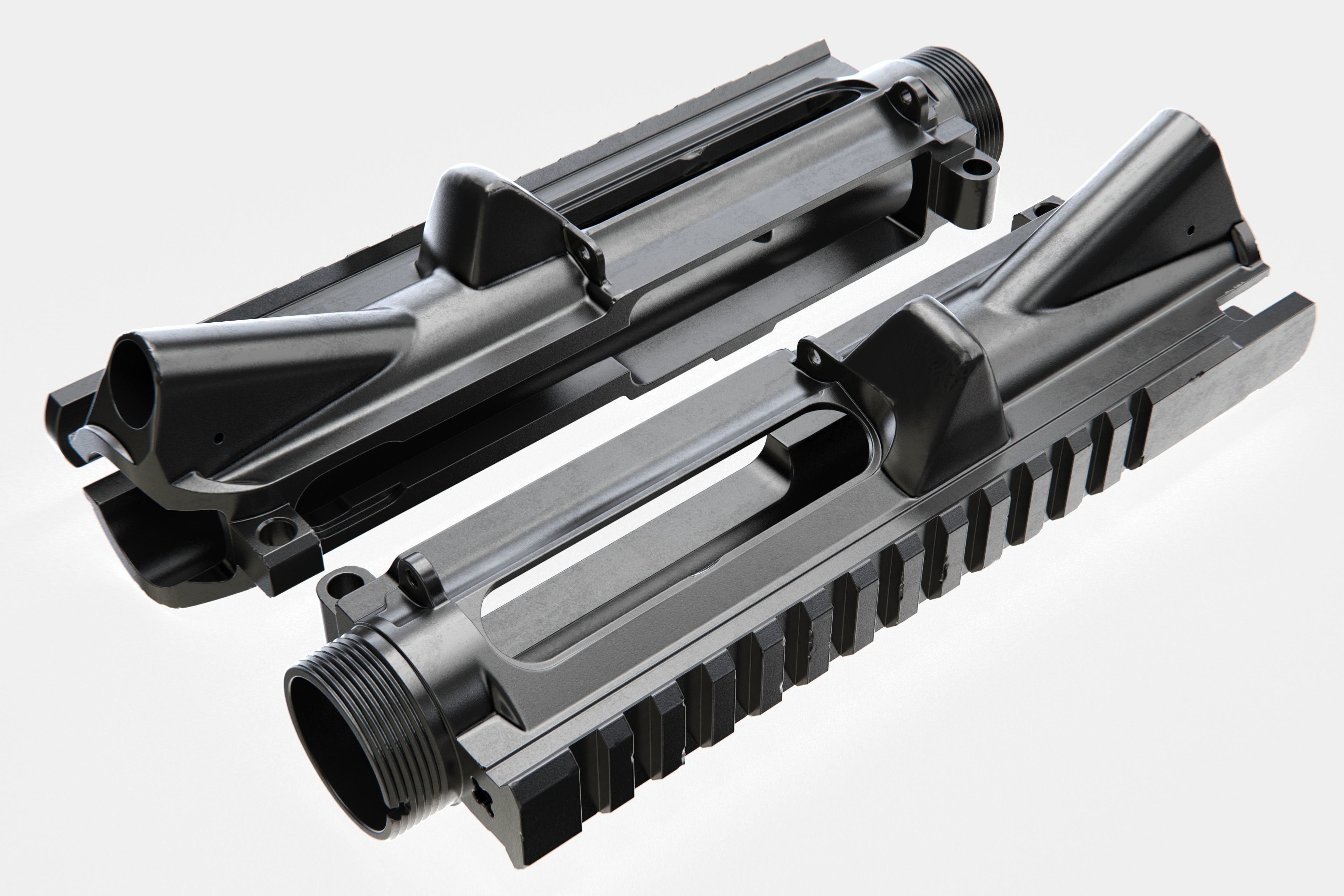 M4A1 - AR-15 - receiver upper - HIGHPOLY - NATO 3D model | CGTrader
