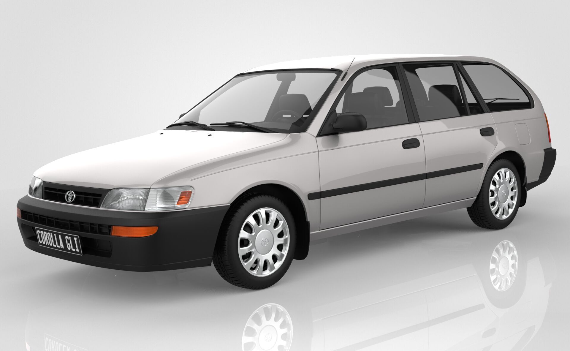 Toyota Corolla AE101 Wagon 3D model | CGTrader