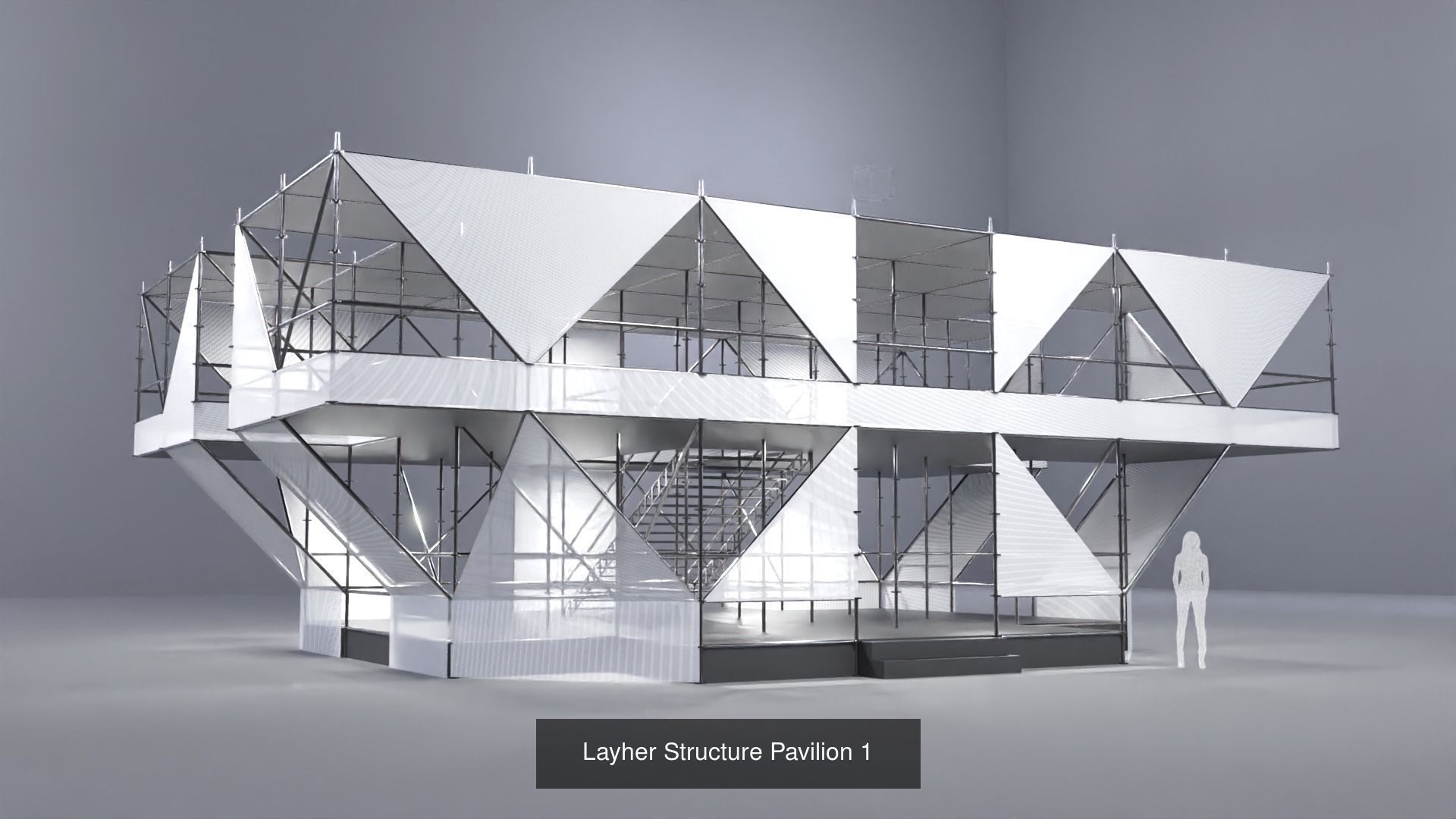 Layher Structure Pavilions - 5 Pack PART 1 3D Model Collection | CGTrader