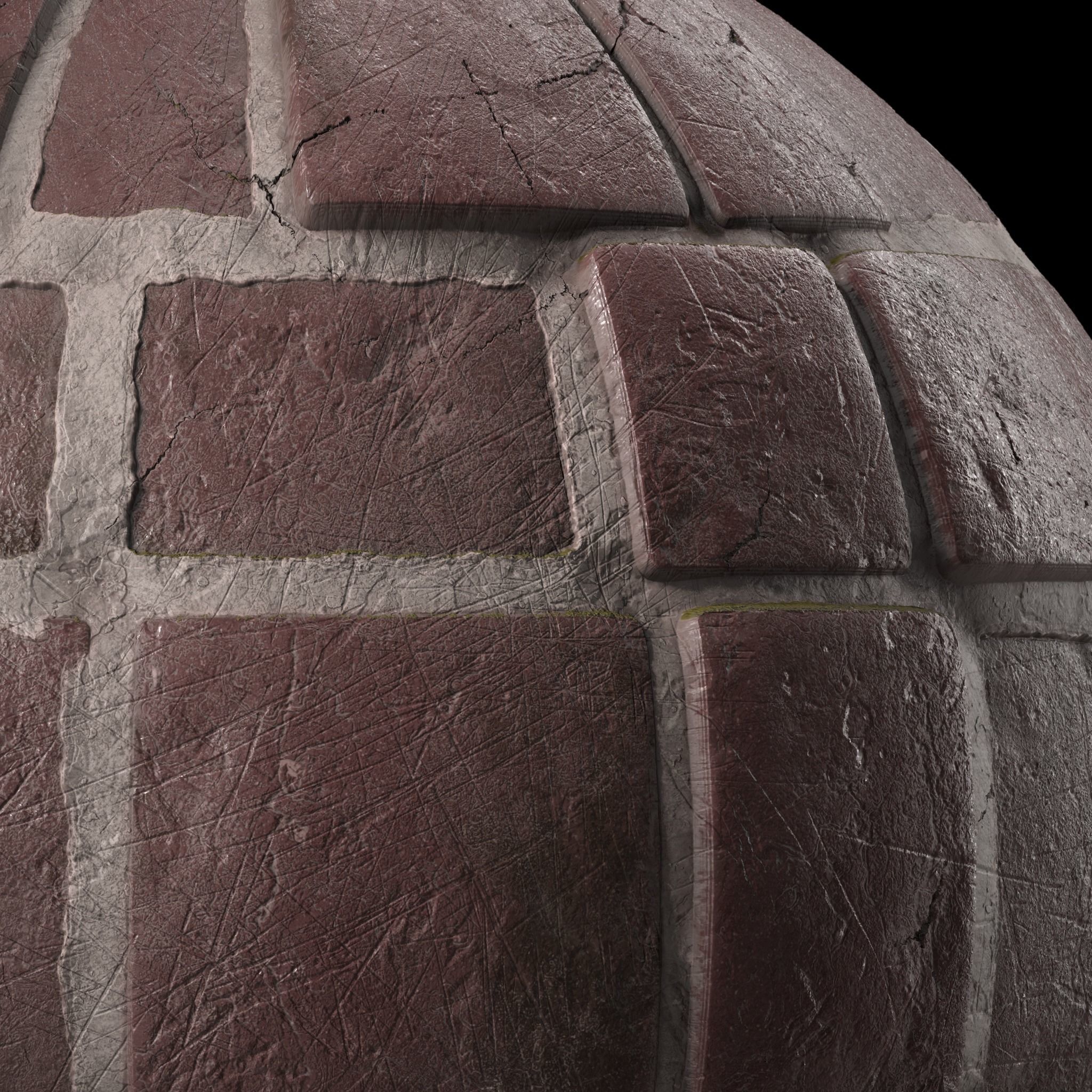 Texture Stone Wall Materials 81- Slat Stone wall - Sbsar Pbr 4k ...