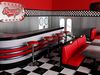 American 80s Diner Interior free 3D model | CGTrader