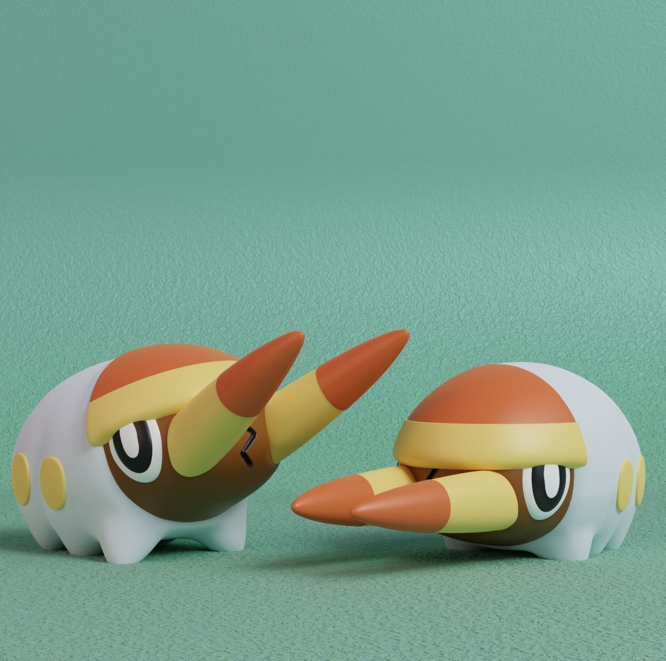 Pokemon - Grubbin Charjabug and Vikavolt 3D model 3D printable | CGTrader