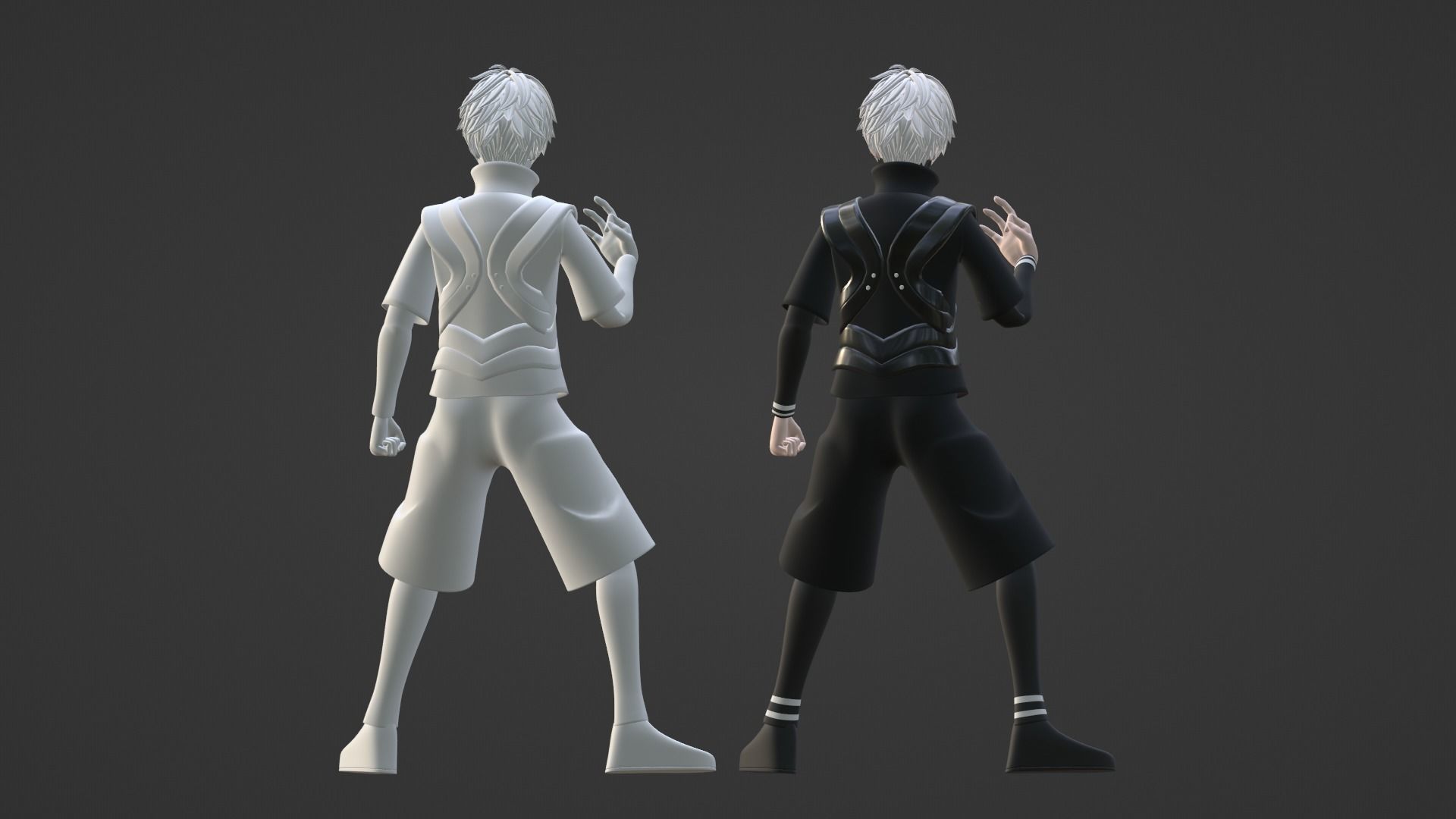 Ken Kaneki - tokyo ghoul 3D model rigged | CGTrader