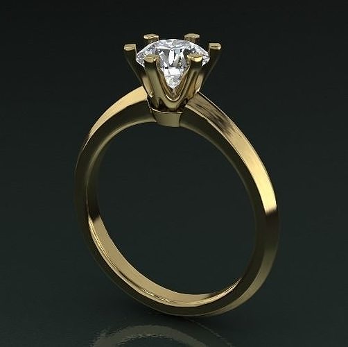 Soliter ring N011584 3D model 3D printable | CGTrader