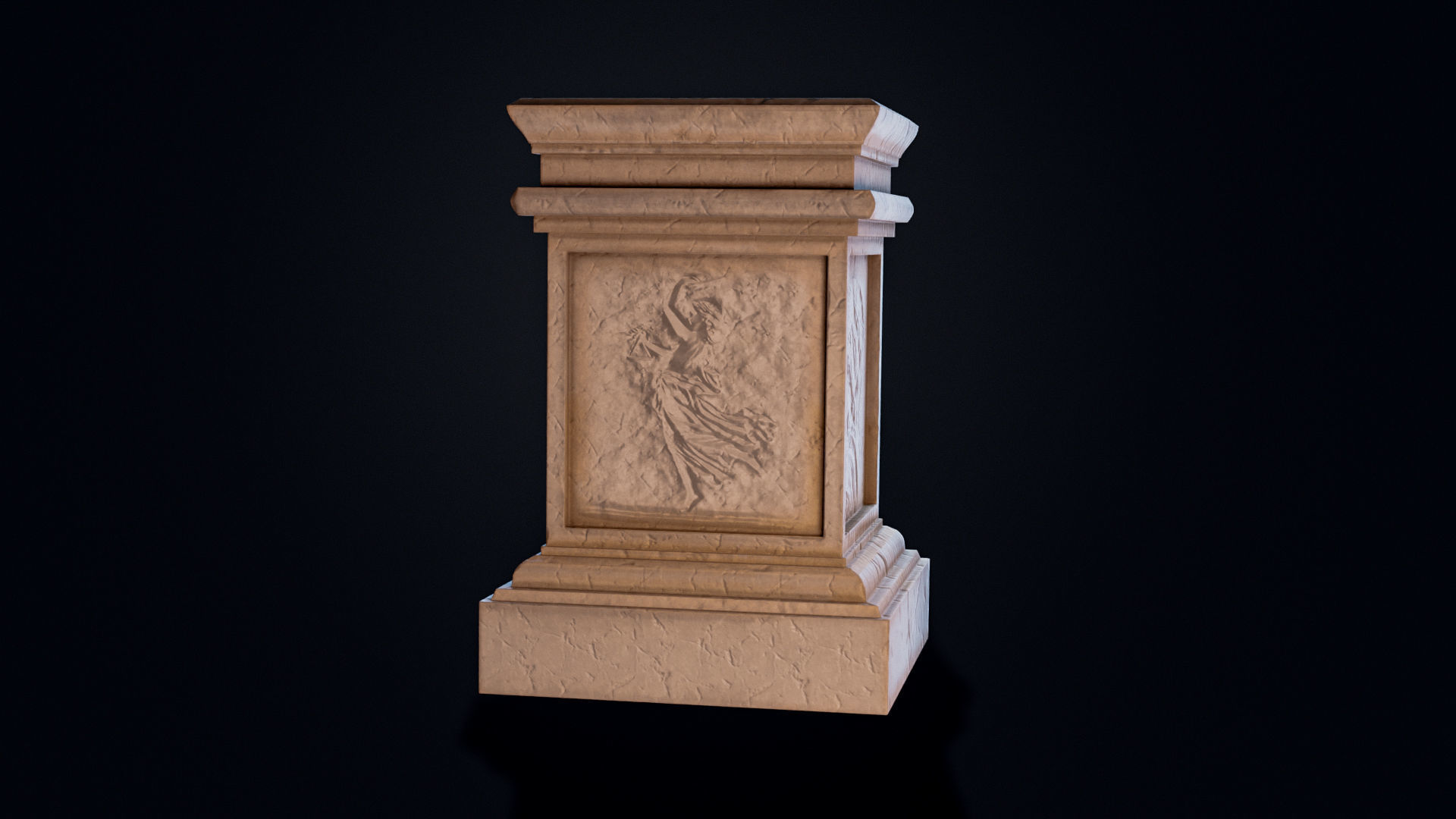 Greek pedestal 3d model free VR / AR / low-poly 3D model | CGTrader