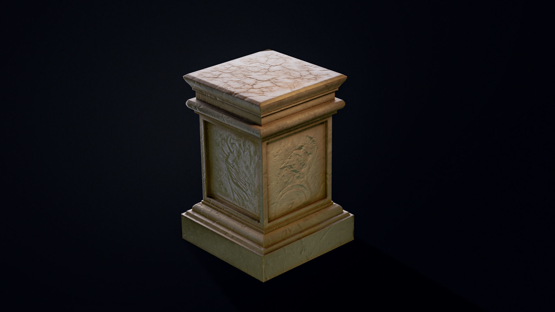 Greek pedestal 3d model free VR / AR / low-poly 3D model | CGTrader