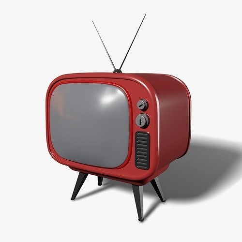 Cartoon Retro Television 3D model | CGTrader