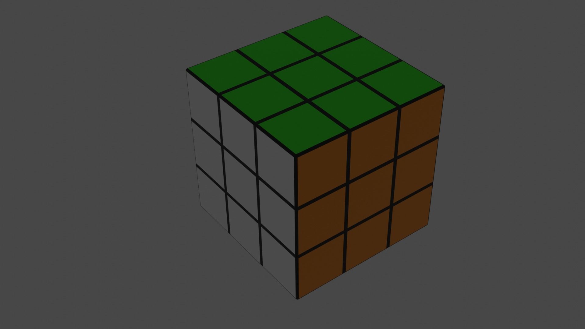 rubiks cube 3d model coloured model 3D model | CGTrader
