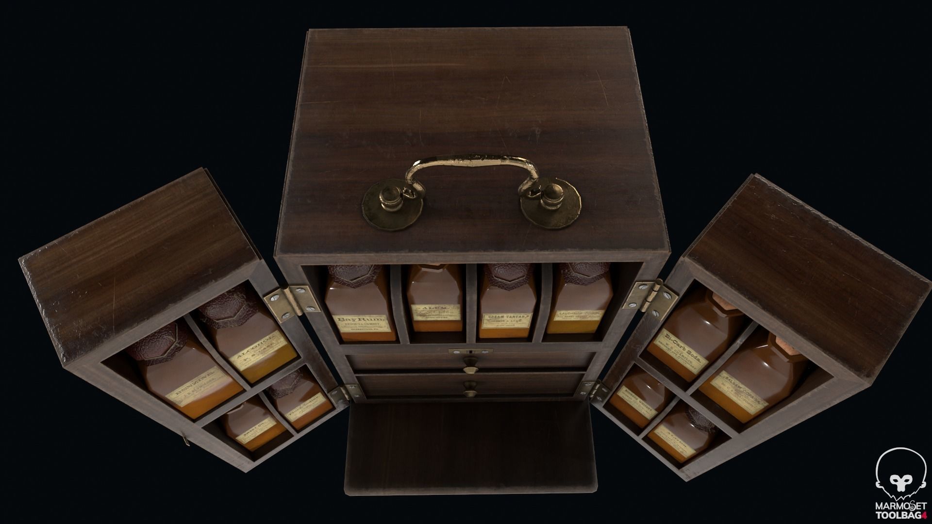 3D model Apothecary Box VR / AR / low-poly | CGTrader