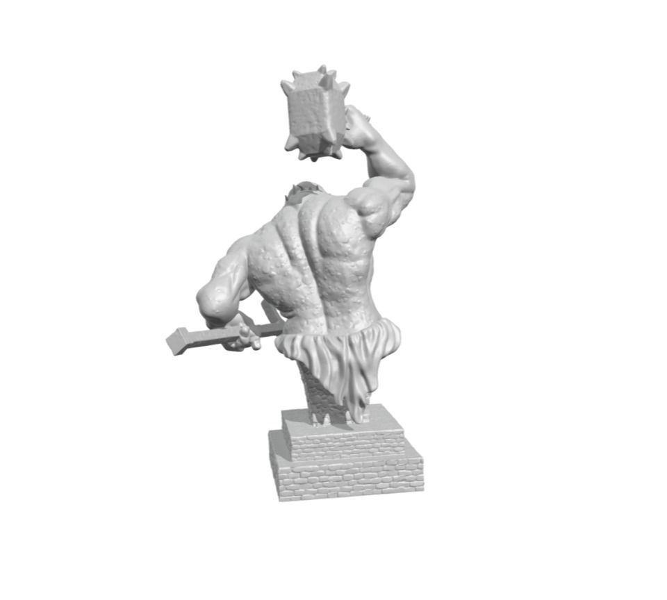 Troll of Moria with pedestal Monster The lord of the ring 3D model 3D ...