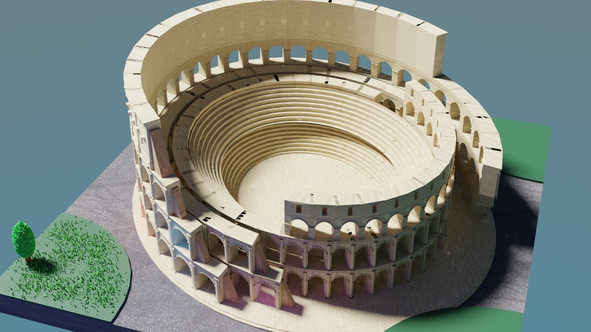 Colosseum Low-poly 3D model | CGTrader