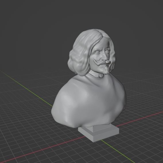 Diego Velazquez 3D model 3D printable | CGTrader
