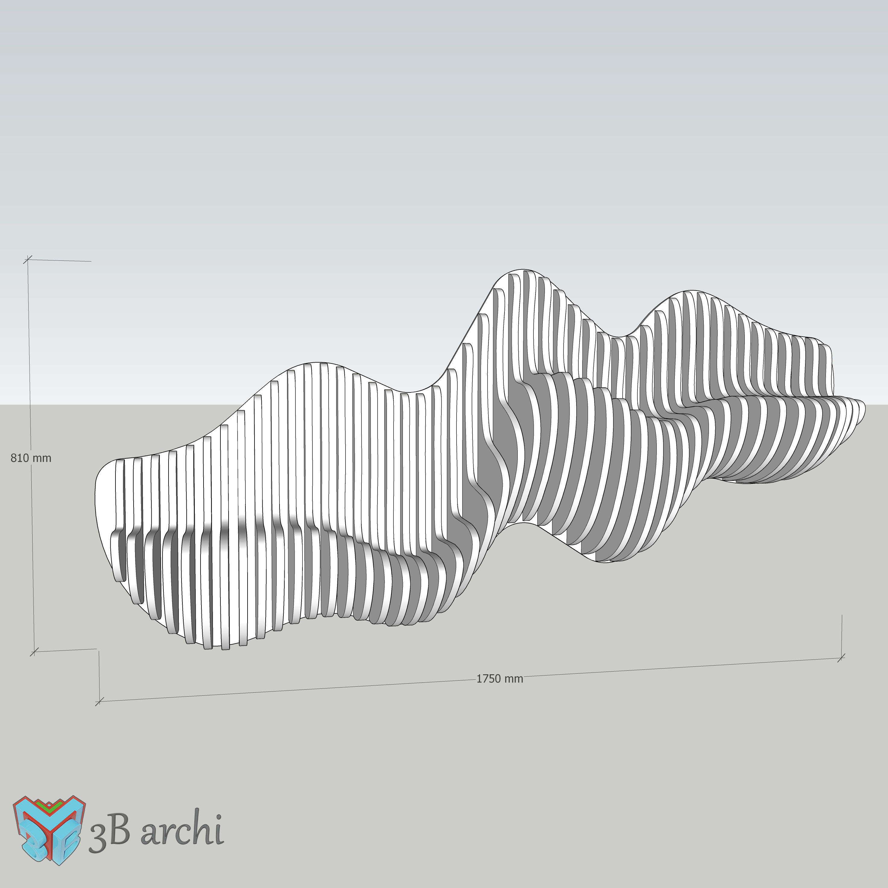 Parametric shelf 3D model | CGTrader