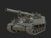 3D model US Army M40 Big Shot Long Tom 155mm self-propelled howitzer VR ...