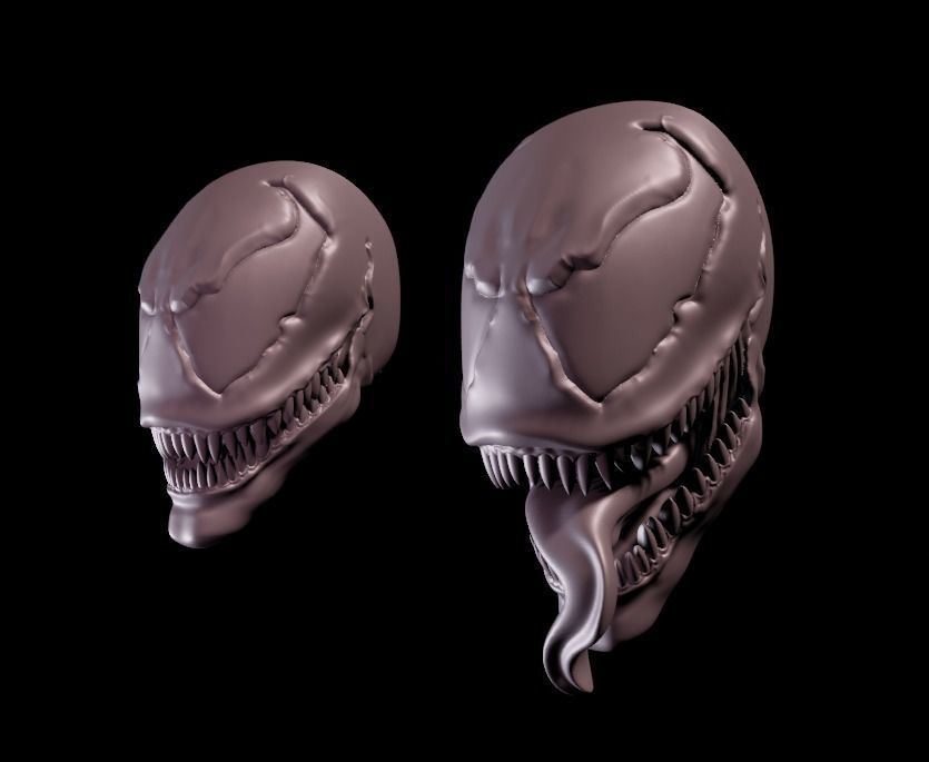 MCFARLANES VENOM HEAD - FOR MCFARLANES CUSTOM AND MARVEL LEGENDS 3D ...