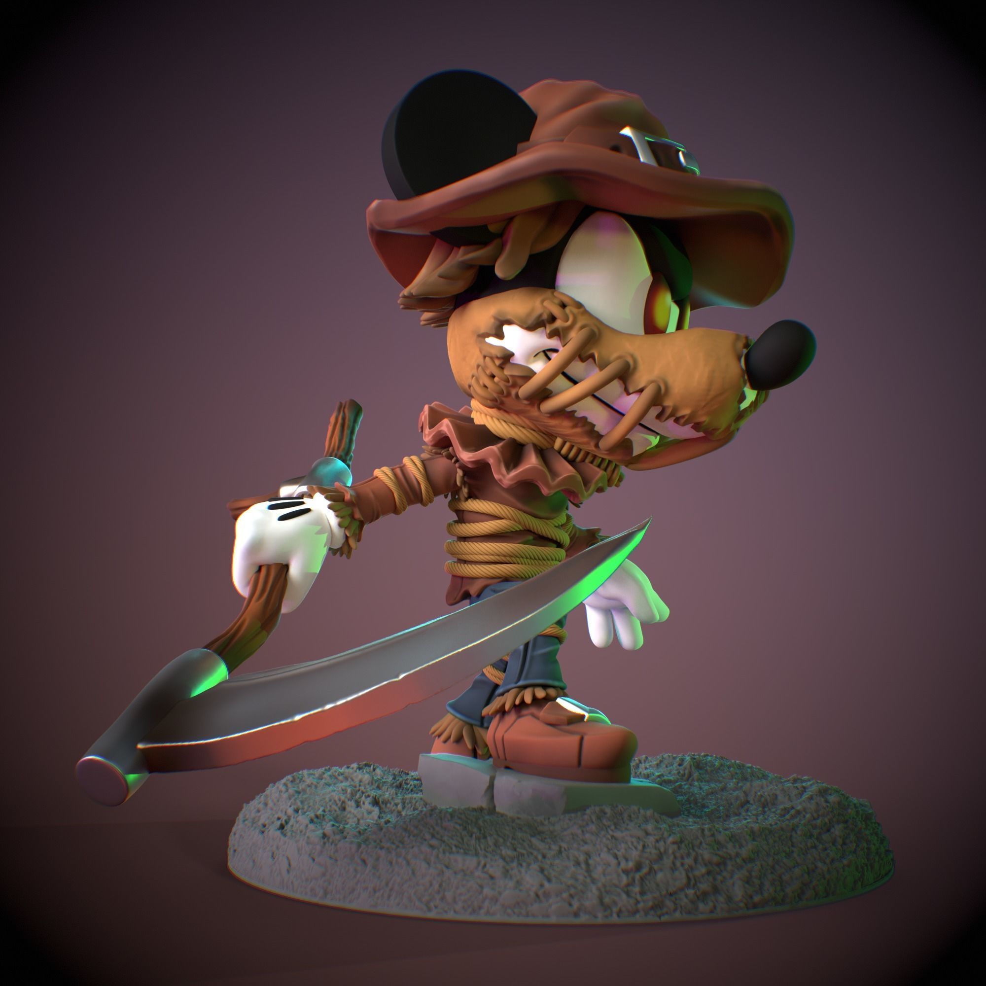 MICKEY MOUSE SCARECROW FANART - HALLOWEEN 2023 3D model 3D printable ...