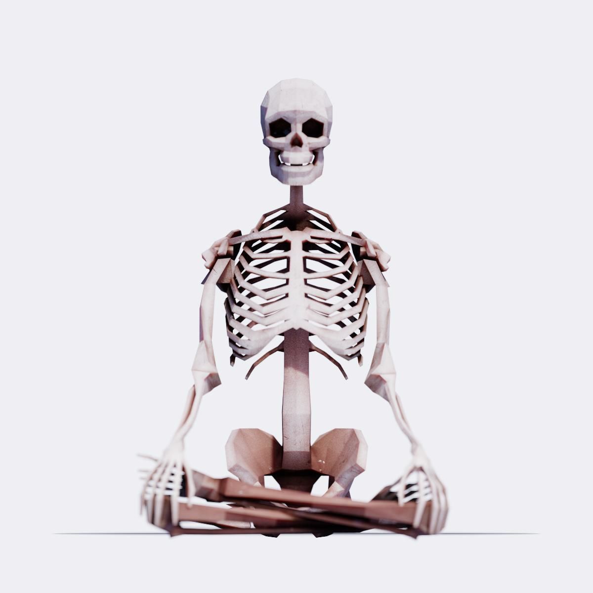 3D model Human Skeleton 40 Poses VR / AR / low-poly | CGTrader