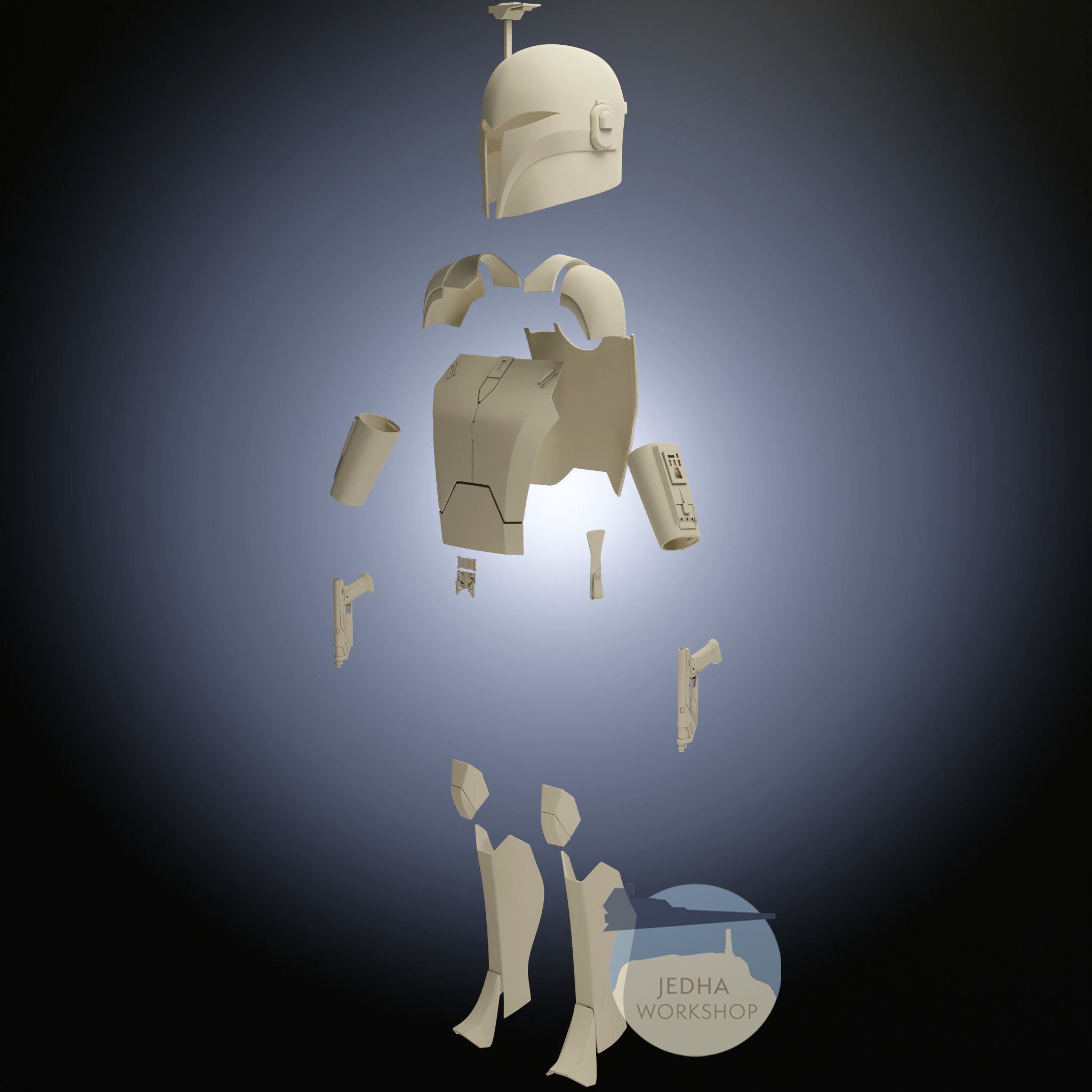 Sabine Wren Realistic Style Full Armour kit Star Wars Ahsoka 3D model ...