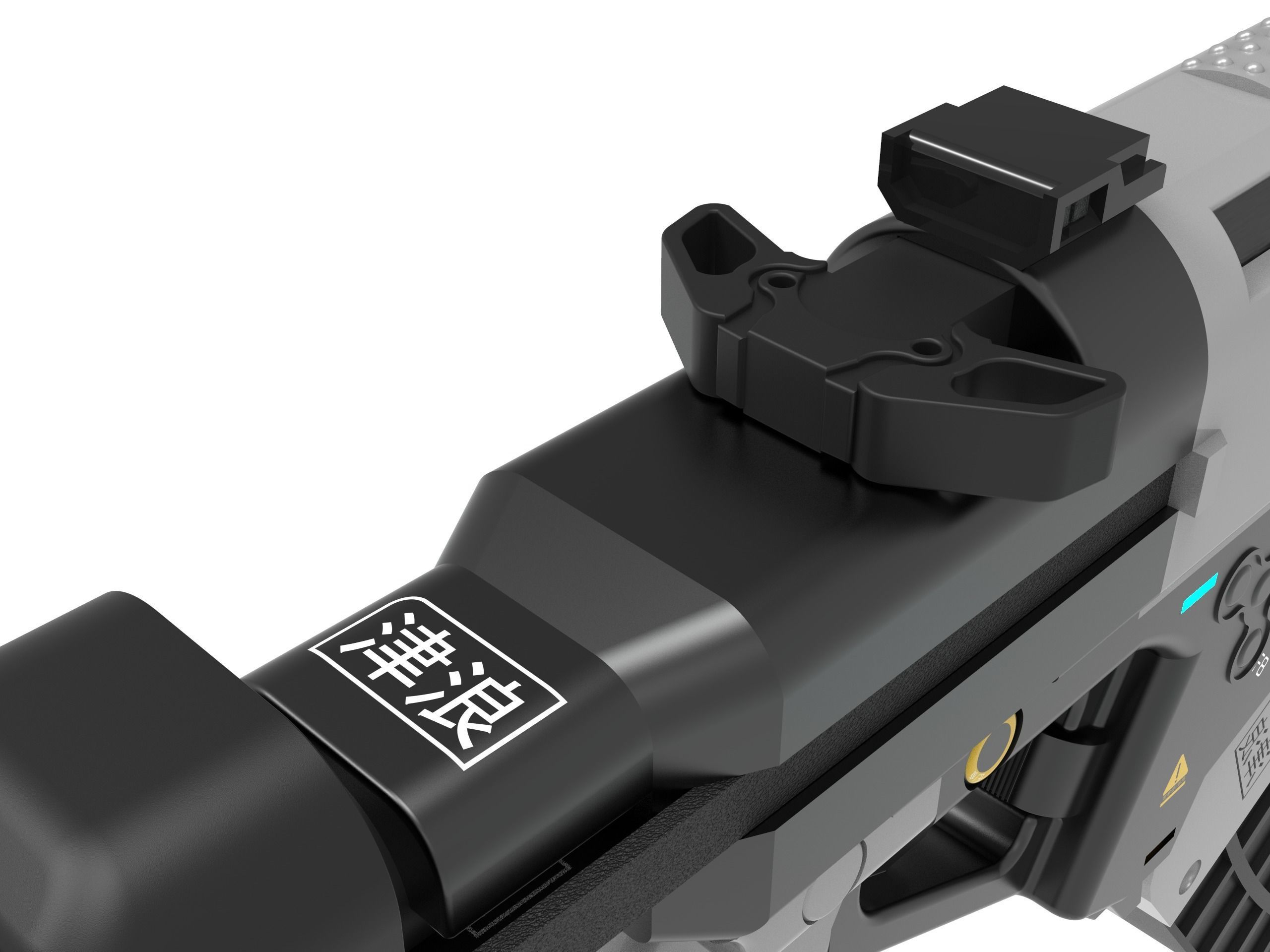 CYBERPUNK 2077 KYUBI ASSAULT RIFLE 3D model 3D printable | CGTrader