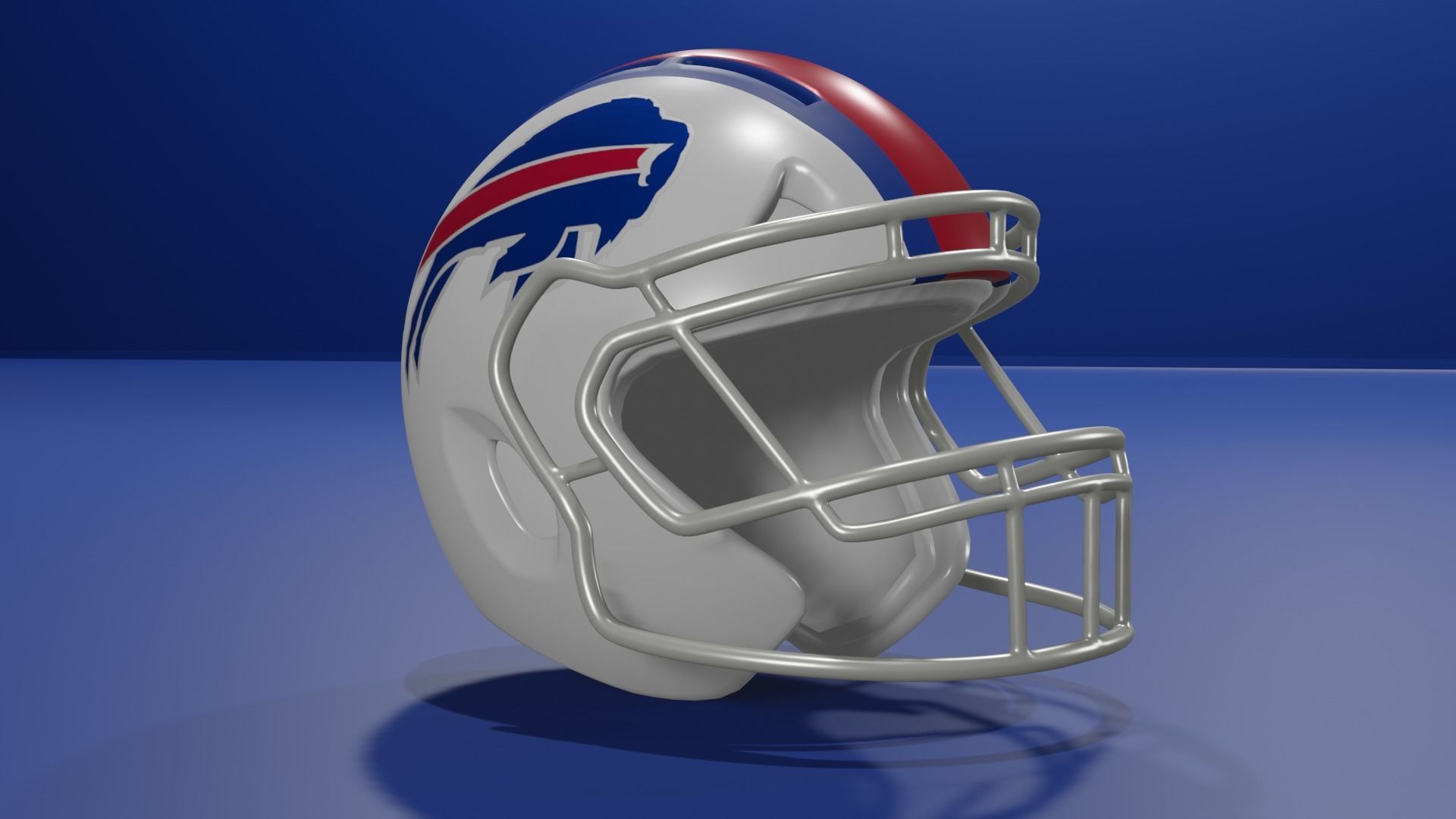 Buffalo Bills Football Helmet 3D model | CGTrader