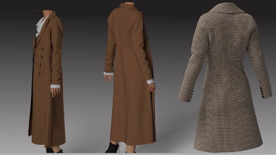 women coats 3D model | CGTrader