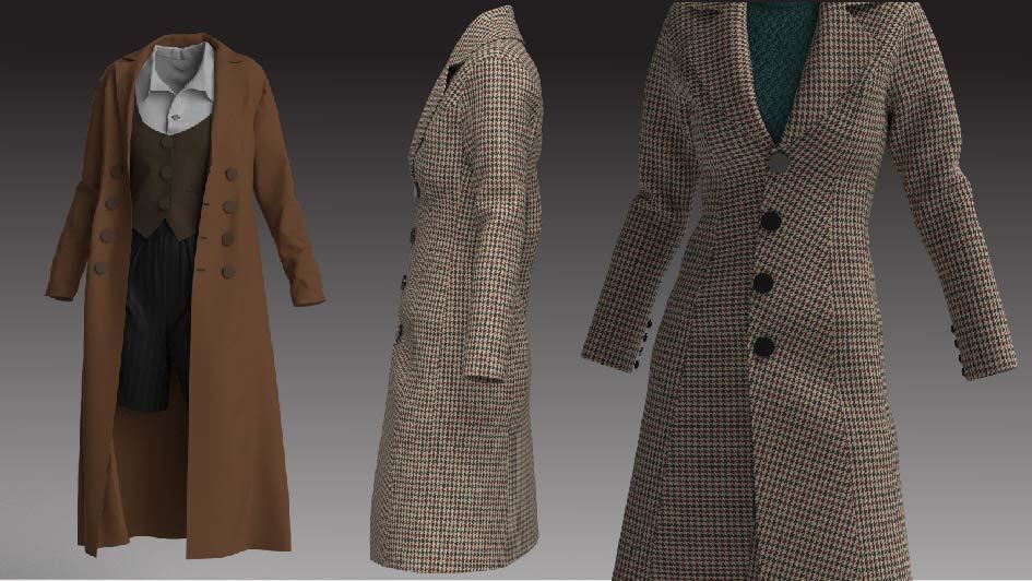 women coats 3D model | CGTrader