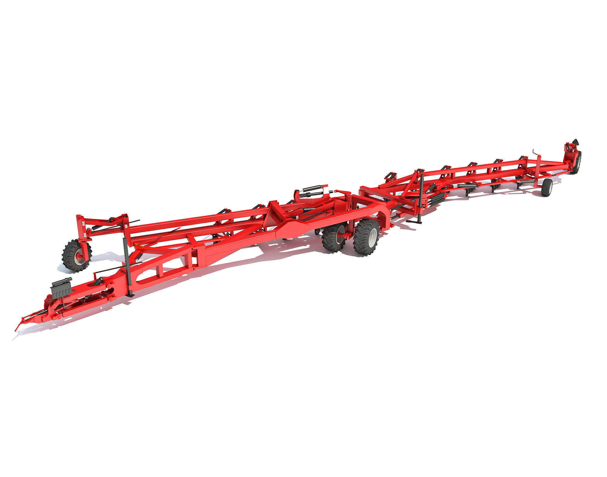 Semi Mounted Farm Plough 3D model | CGTrader