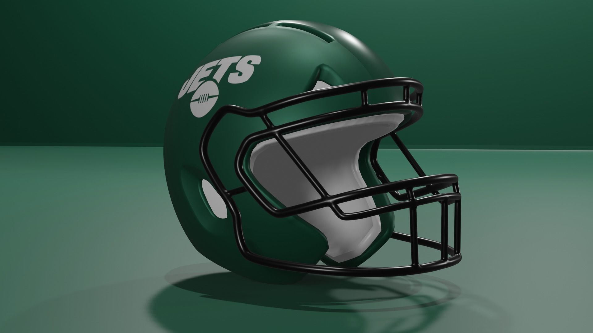New York Jets Football Helmet 3D model | CGTrader