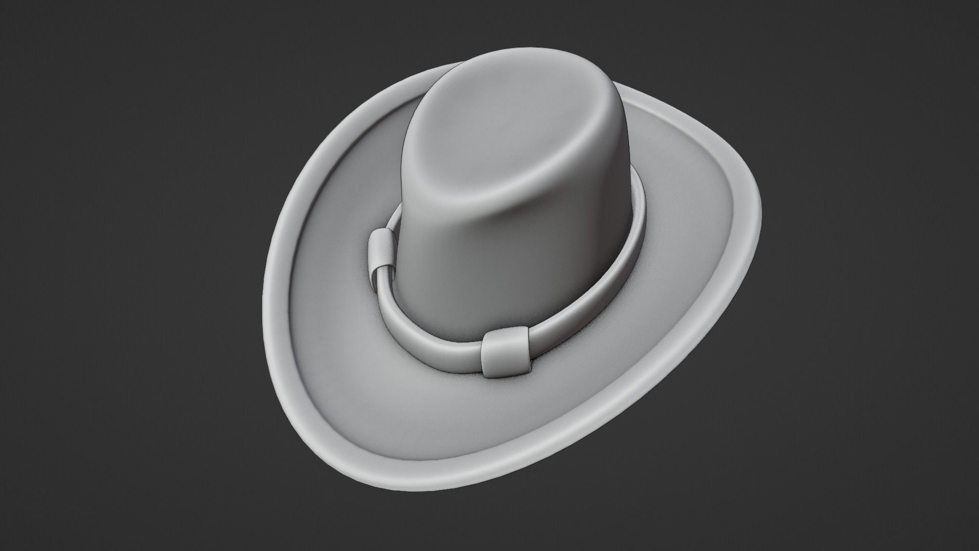 Stylized Cowboy Hat - Procedural Leather 3D Model 3D model | CGTrader