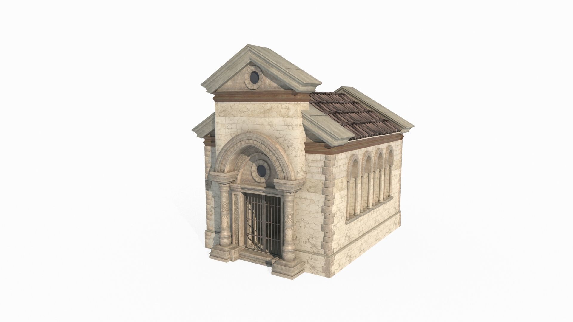 Modern Architecture Cemetery 3D model | CGTrader