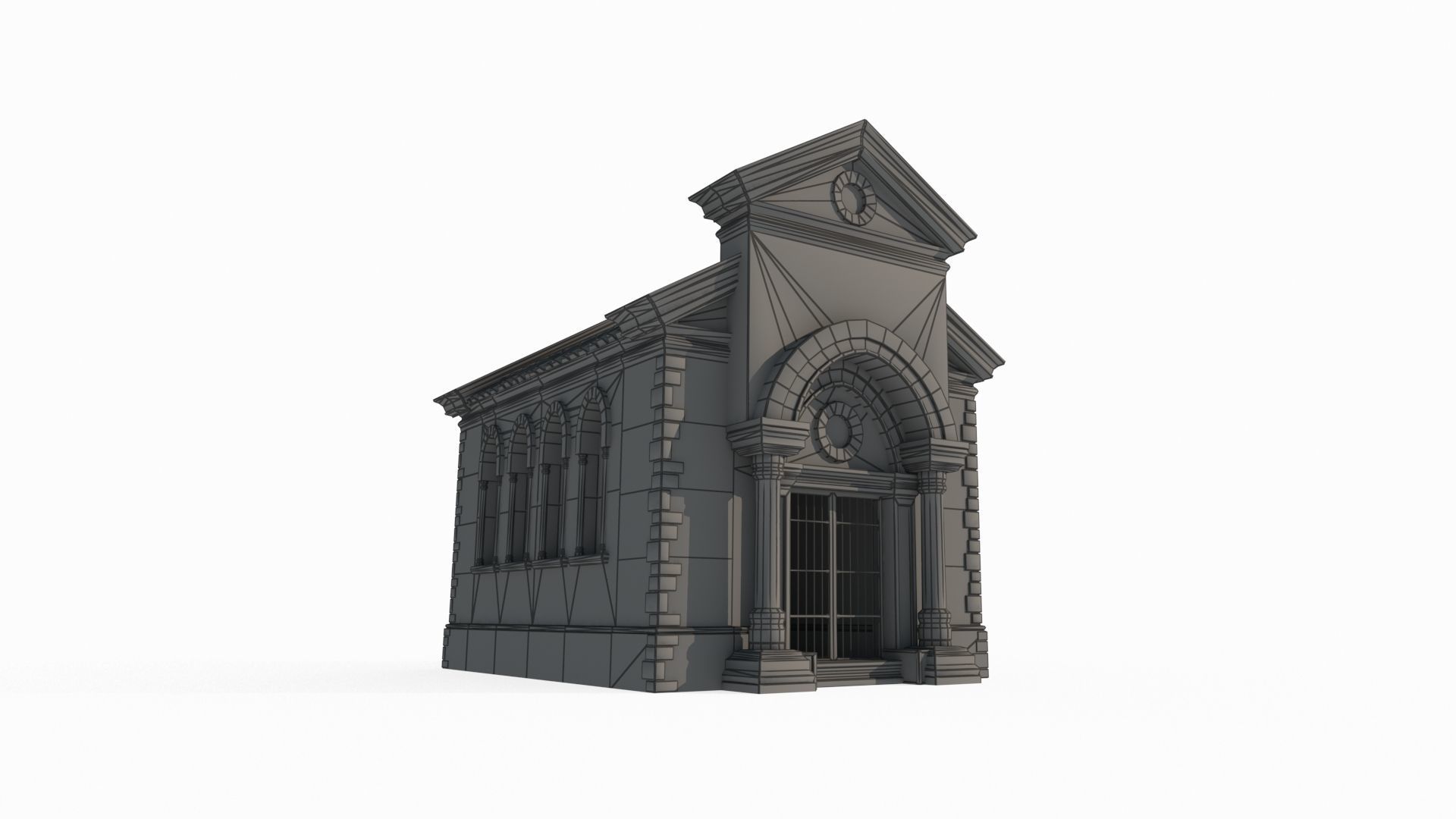 Modern Architecture Cemetery 3D model | CGTrader