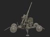 3D model Soviet KS-19 100mm anti-aircraft gun Flak KS19 VR / AR / low ...