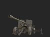 3D model Soviet KS-19 100mm anti-aircraft gun Flak KS19 VR / AR / low ...