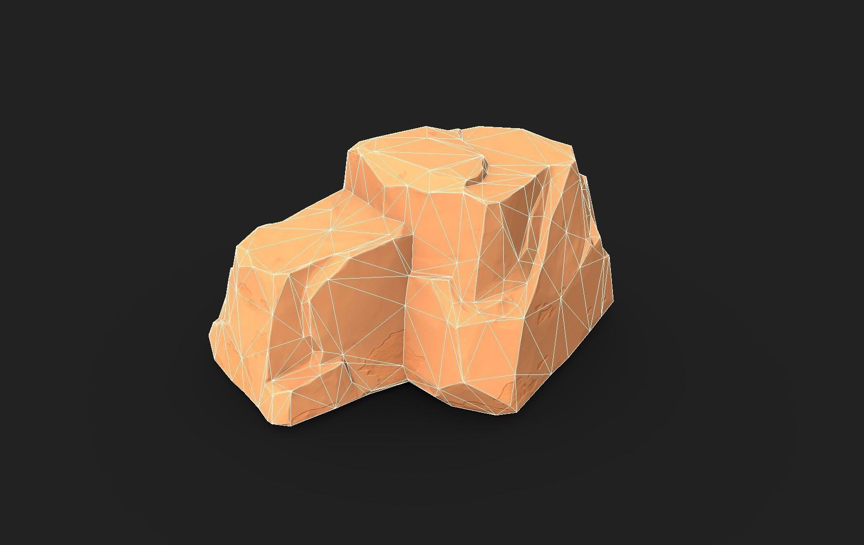 3D model Desert Rock Sandstone - Stylized VR / AR / low-poly | CGTrader
