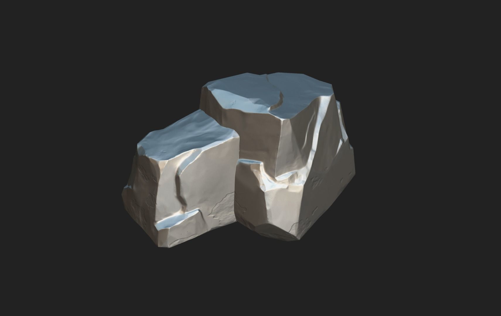 3D model Desert Rock Sandstone - Stylized VR / AR / low-poly | CGTrader