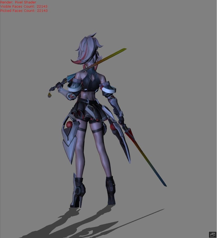 3D model Fanny Heart Afloat Skin VR / AR / low-poly | CGTrader