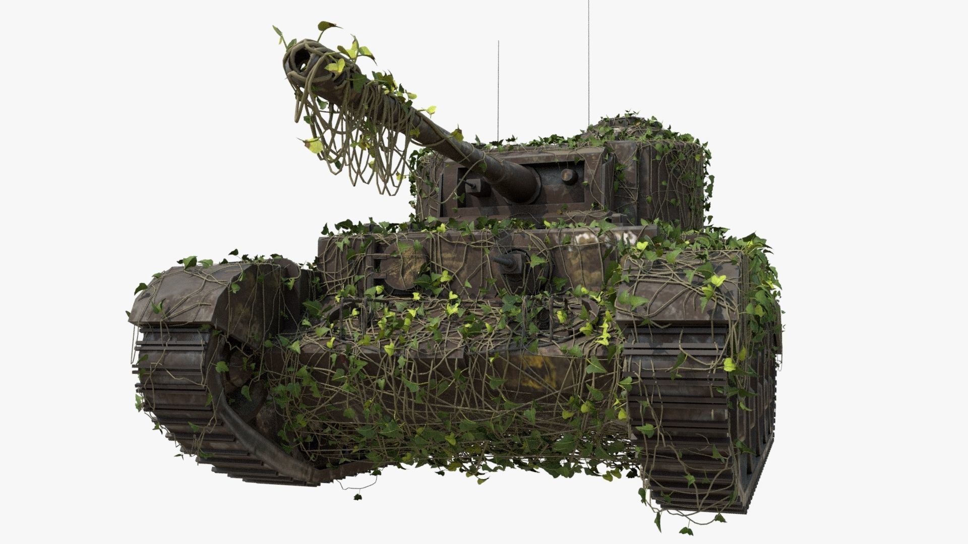 4K realistic low poly abandoned tank 3D model | CGTrader