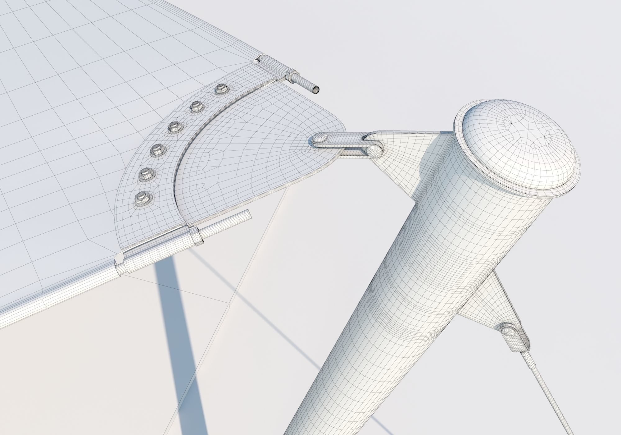 Detailed Tensile Membrane Structure System 3d Model Cgtrader