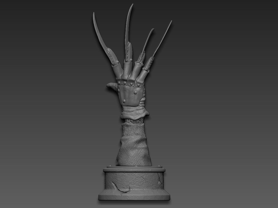 Freddy Krueger hand 3D model 3D printable | CGTrader