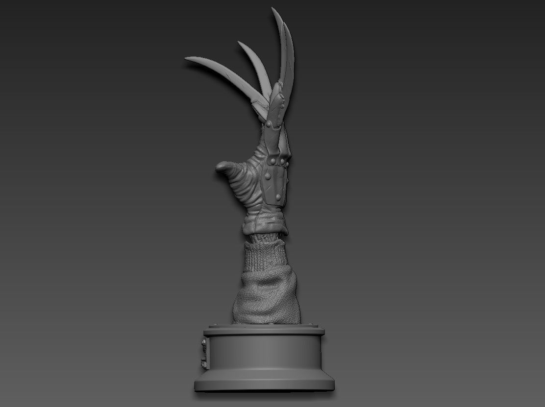 Freddy Krueger hand 3D model 3D printable | CGTrader