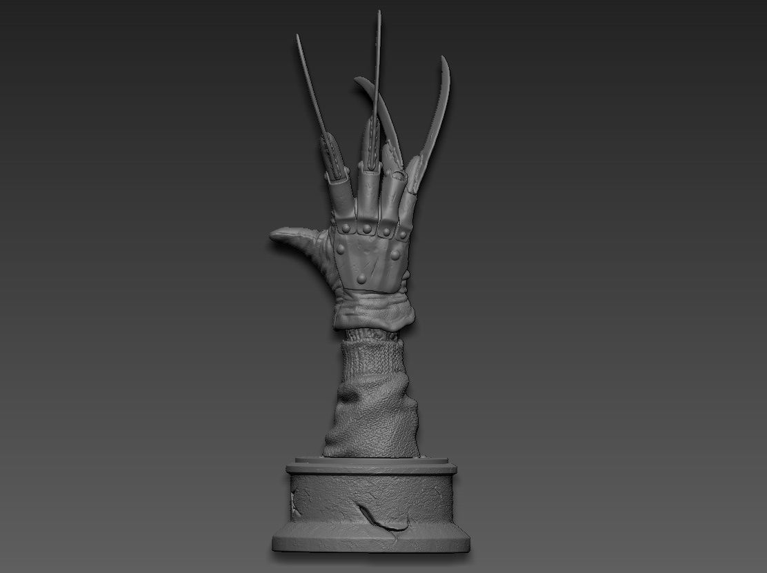 Freddy Krueger hand 3D model 3D printable | CGTrader