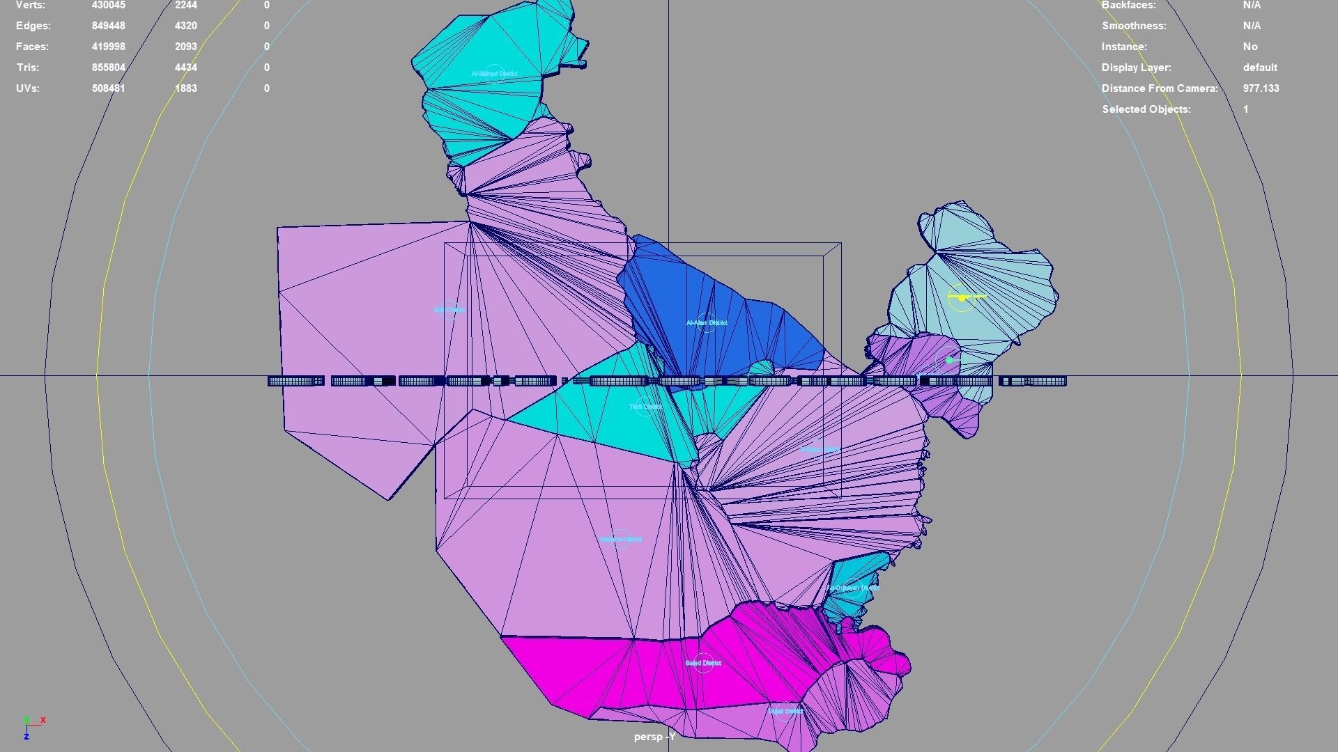 Saladin Governorate Iraq map region geography political 3D model rigged ...