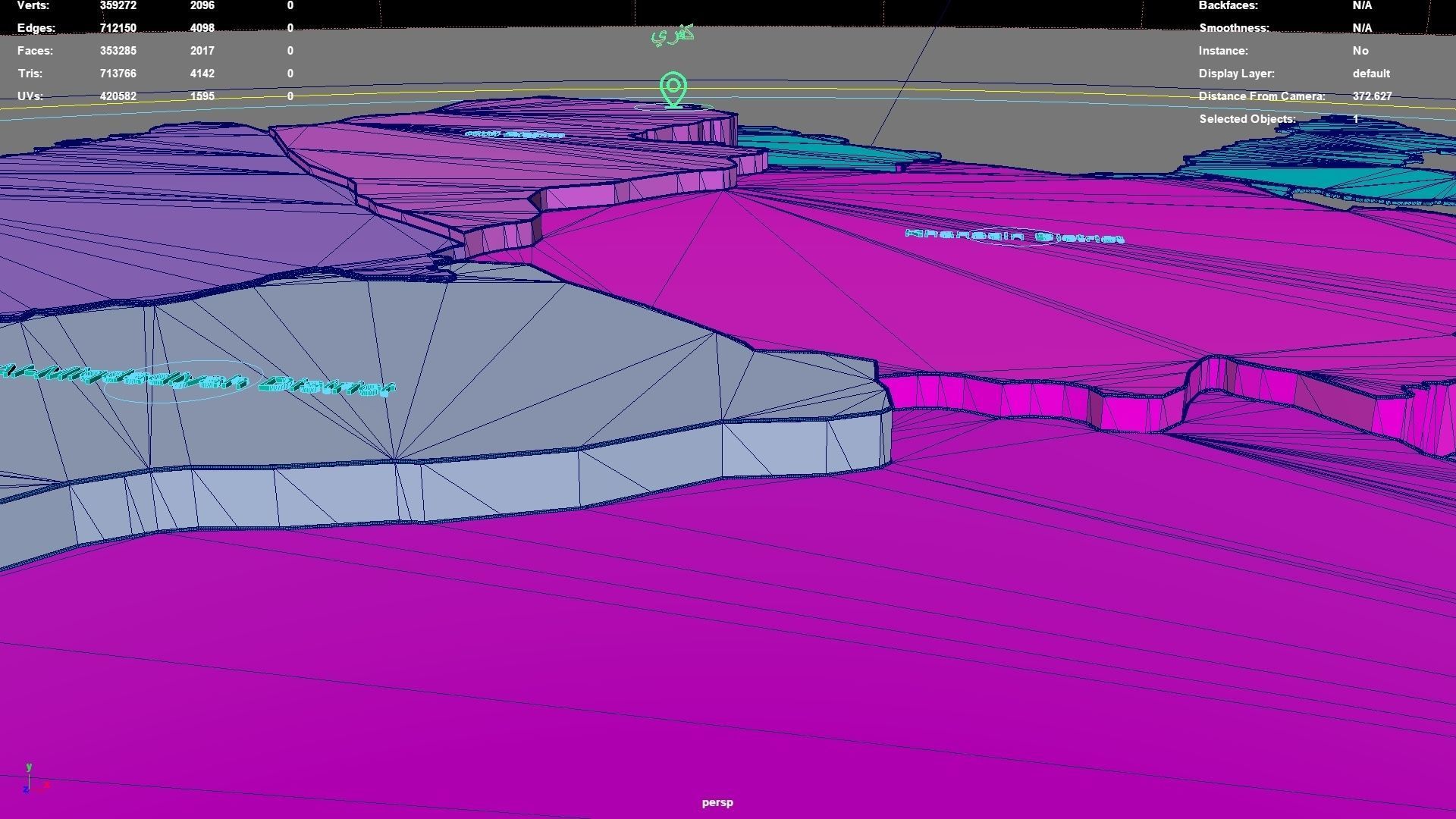 Diyala Governorate Iraq map region geography political 3D model rigged ...
