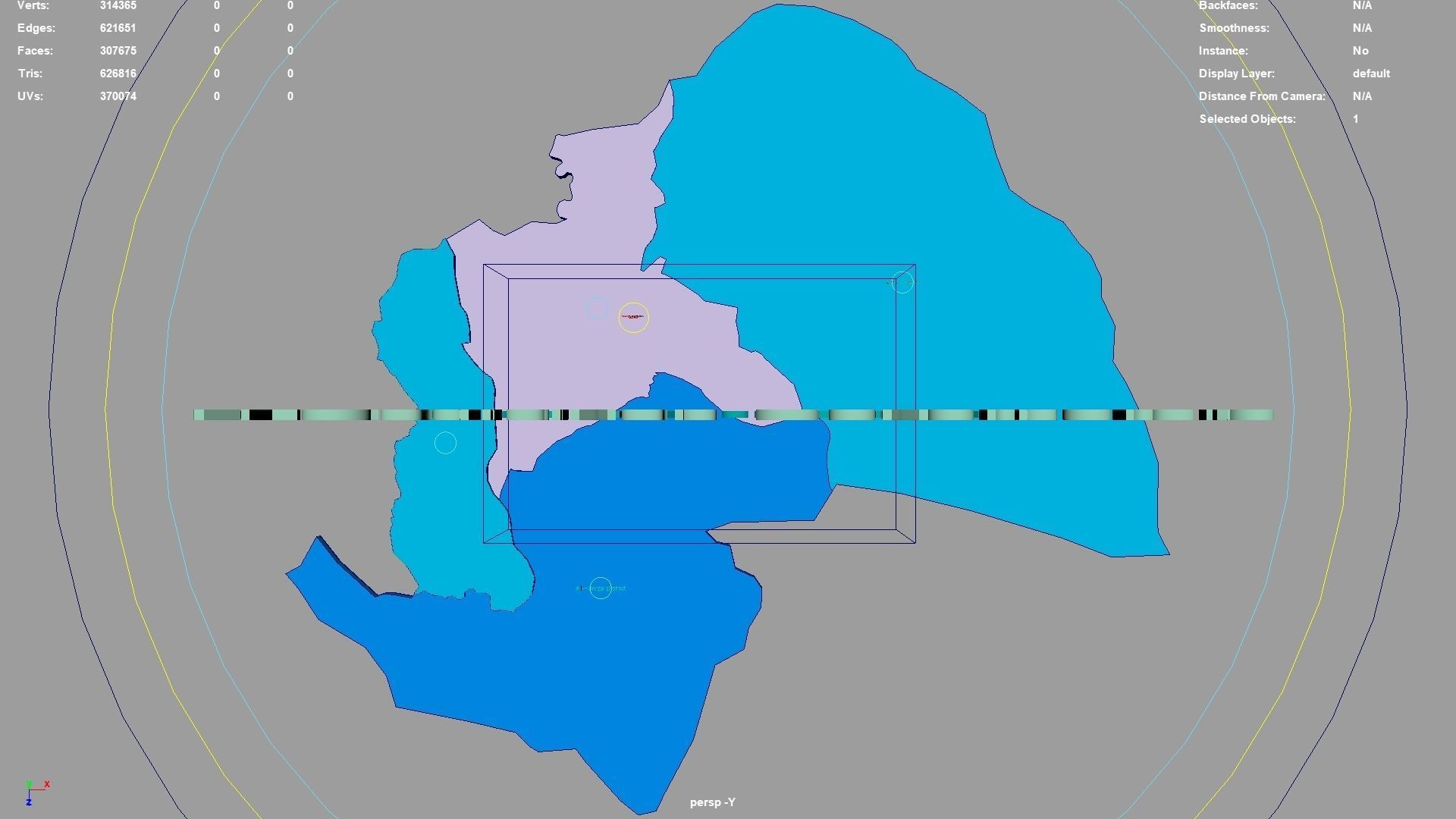 Al Qadisiyah Governorate Iraq map region geography political 3D model ...