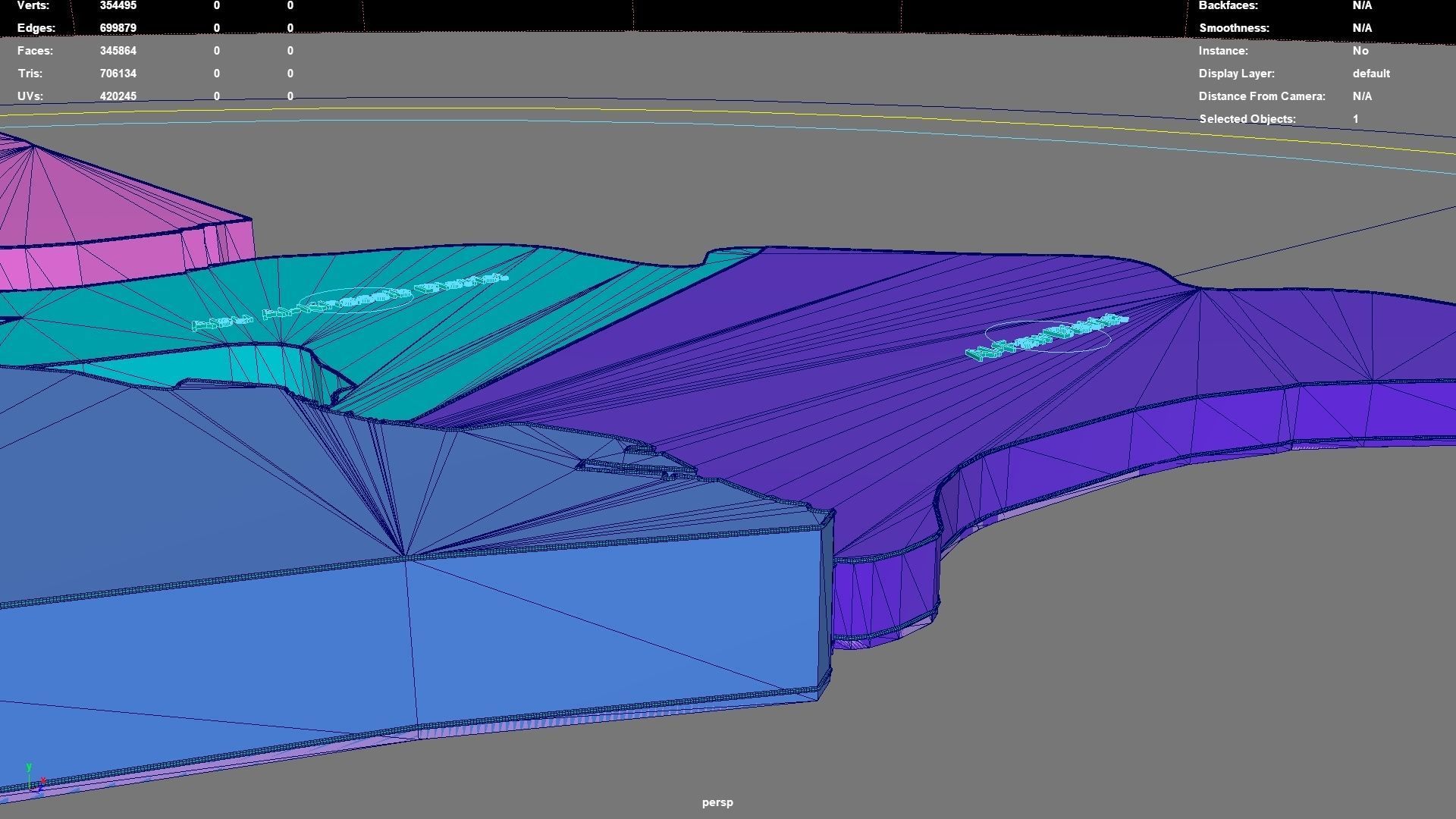Al Basra Governorate Iraq map region geography political 3D model ...