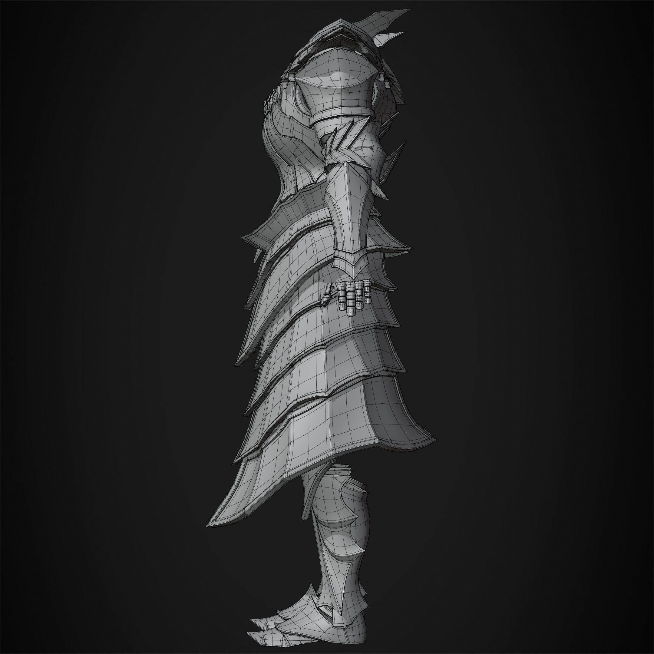 Dark Souls Ornstein Dragon Slayer Armor for Cosplay 3D model 3D ...