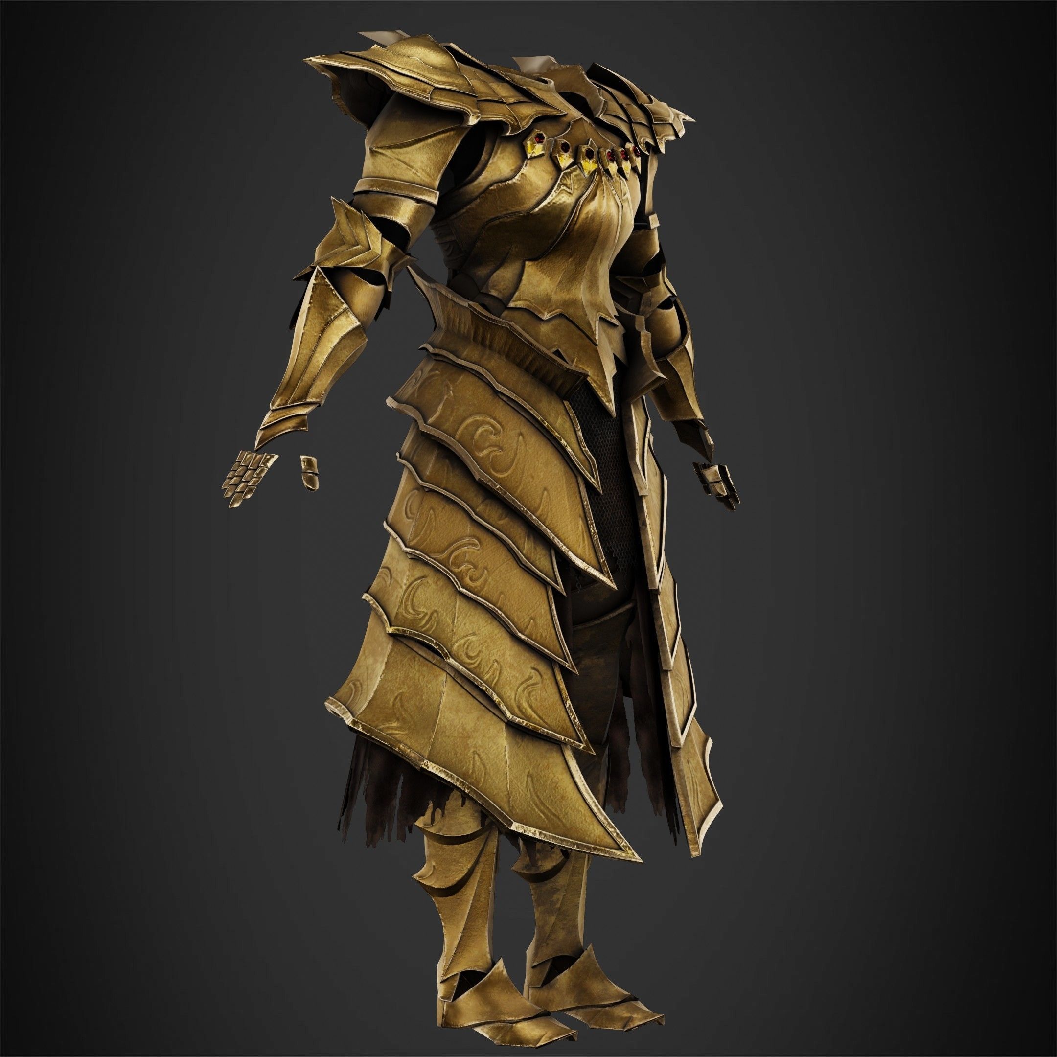Dark Souls Ornstein Dragon Slayer Armor for Cosplay 3D model 3D ...
