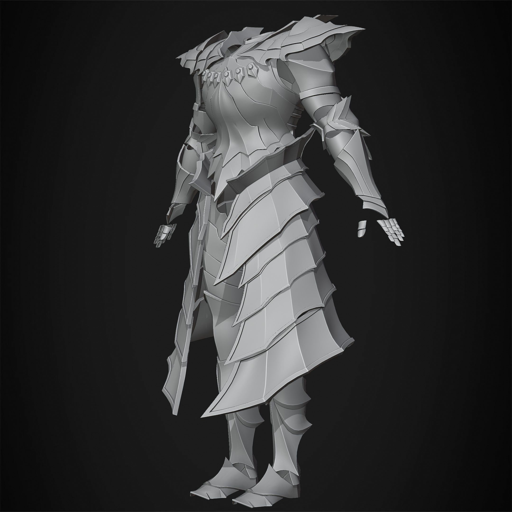 Dark Souls Ornstein Dragon Slayer Armor for Cosplay 3D model 3D ...