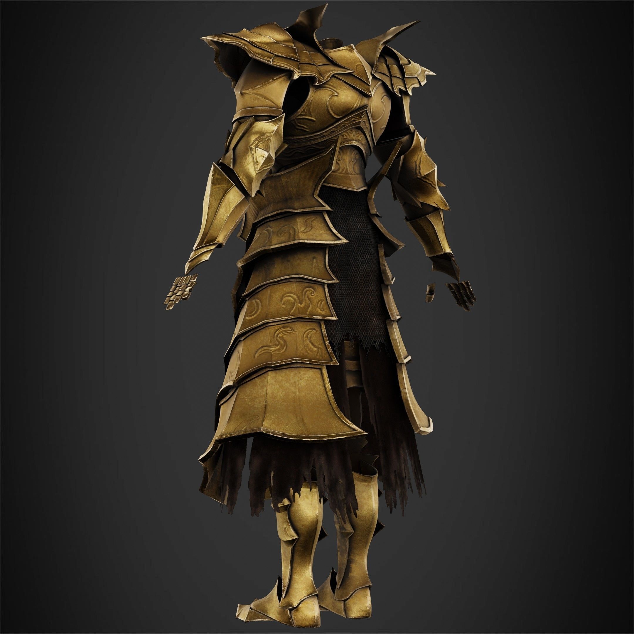 Dark Souls Ornstein Dragon Slayer Armor for Cosplay 3D model 3D ...