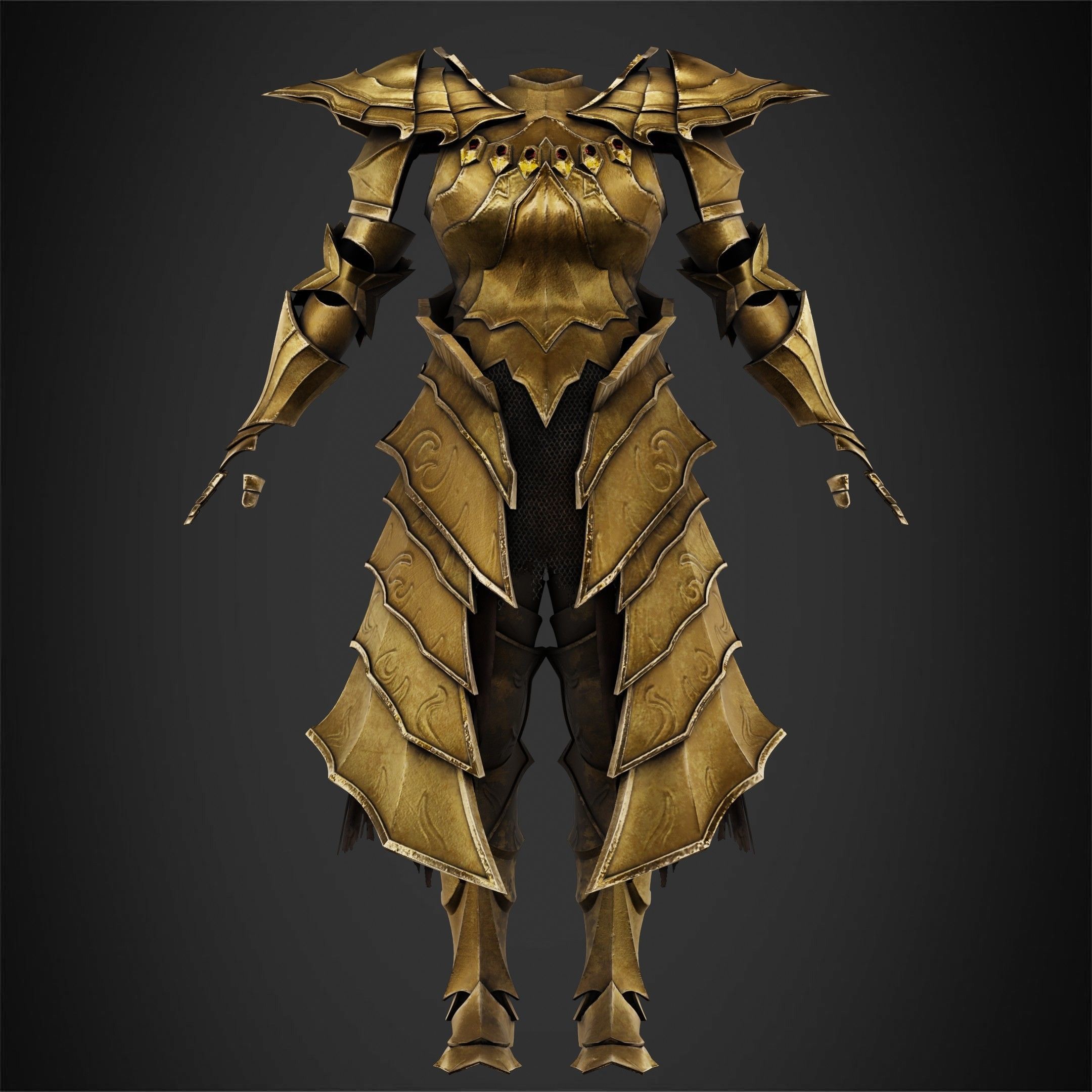 Dark Souls Ornstein Dragon Slayer Armor for Cosplay 3D model 3D ...